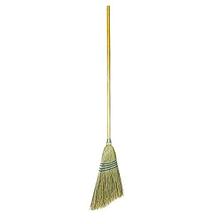 Weiler 44547 Household Upright Broom, Corn & Fiber Fill, 54" Overall Length (Pack of 12)