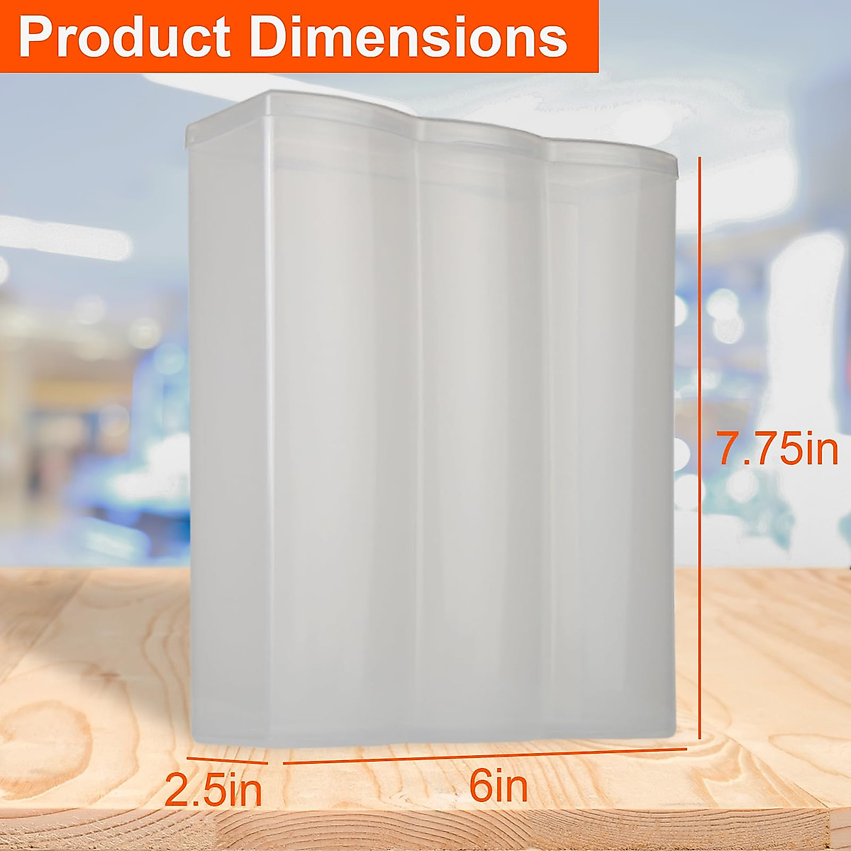 Home-X Convenient Cracker and Cookie Keeper. 3 Rows