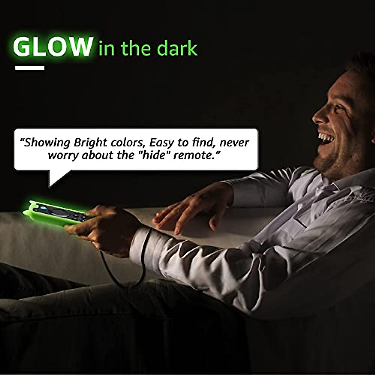 Xieen(2PCS) Fire tv Remote Cover(3rd Gen)(2021 Release), Fire Stick Remote Case Glow in The Dark, Light Weight, Anti Slip, Shock Proof(Glow Blue+Glow Green)