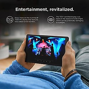 Lenovo Tab M8 3th Gen 8" WiFi Tablet, 8" IPS 350nits Glossy Touchscreen Display, 32GB Storage, 3GB LPDDR4x Memory, Octa-Core MediaTek P22T Processor, Android, Iron Grey, ASUIAW Extension Cable