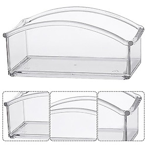 BESTonZON Tea Bag Organizer Acrylic Tea Bag Holder Clear Plastic Tea Box for Tea Bags Dispenser Office Supplies Crafts and Small Items