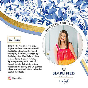 Fit & Fresh Lunch Bag For Women, Insulated Womens Lunch Bag For Work, Leakproof & Stain-Resistant Large Lunch Box For Women With Containers, Zipper Closure Bloomington Bag Blue Floral