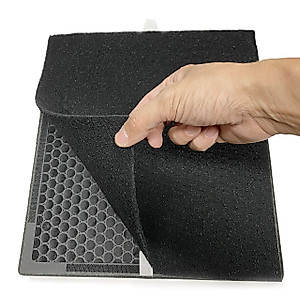 Nispira True HEPA Replacement Filter Set Compatible with Renpho Air Purifier RP-AP001/ RP-AP001S/ RP-AP002, 1 Pack