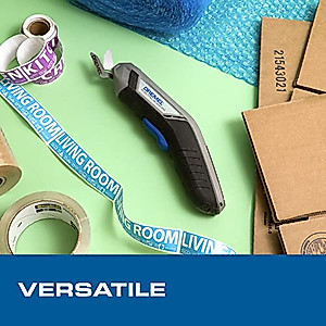 Dremel 4V Cordless Electric Scissors with USB Rechargeable Battery and Two Blade Attachments - Ideal for Cutting Cardboard, Fabric, and Paper, HSSC-01