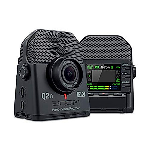 Zoom Q2n-4K Handy Video Recorder, 4K/30P Ultra High Definition Video, Compact Size, Stereo Microphones, Wide Angle Lens, for Recording Music, Video, YouTube Videos, Livestreaming