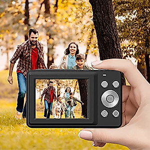 1080P HD Digital Camera Video Camera Small Camera, 2.5in LCD Display Screen, 32GB Micro SD Cards, 16X Digital Zoom, Kids Digital Camera for Girls Boys Adults
