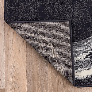 Rugshop Contemporary Bohemian Soft Area Rug 8' x 10' Dark Gray