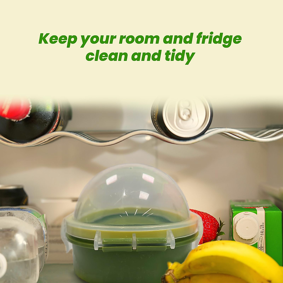 LIFTATAPA Avocado Saver Holder, Reusable Avocado Keeper, Food Crisper Storage Box Fruit Keeper Avocado Storage Container to Keep Your Avocados Fresh for Days (Green)