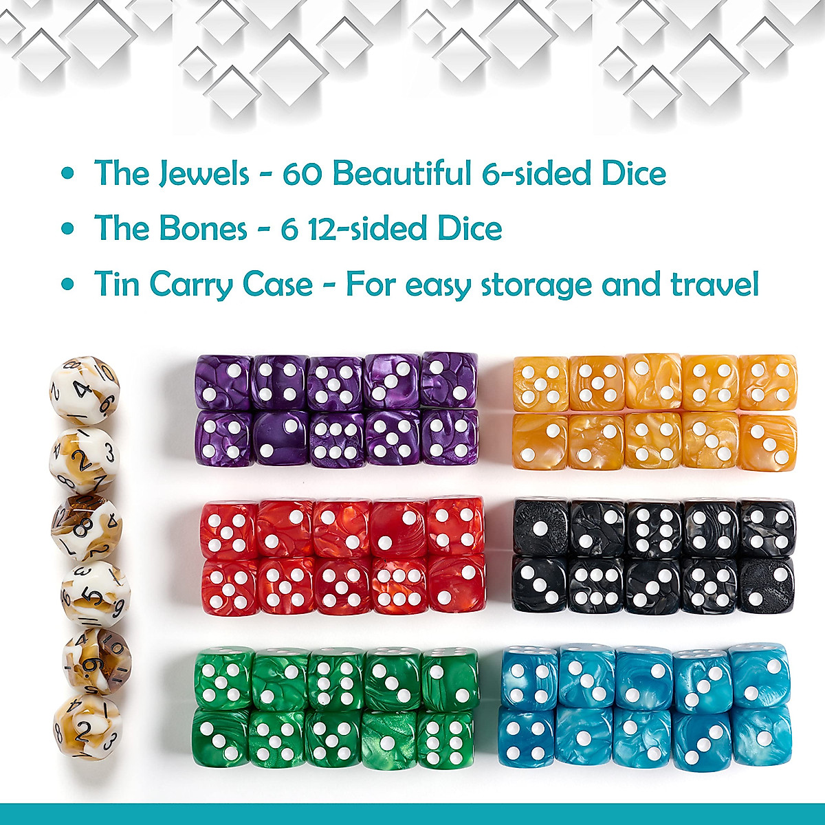 Roll The Bones Dice Game for Kids, Fast-paced Dice Game for Family Game Night, 2-6 Players Aged 5+, Pirate Dice Kids Games, Fun Family Game for Adults and Family, Easy to Learn