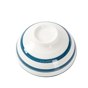 TJ Global Set of 6 Traditional Japanese Pottery Ceramic Bowls for Rice, Salad, Soup, Cereal, Snacks, Ice Cream - 10 Fluid Ounce Capacity