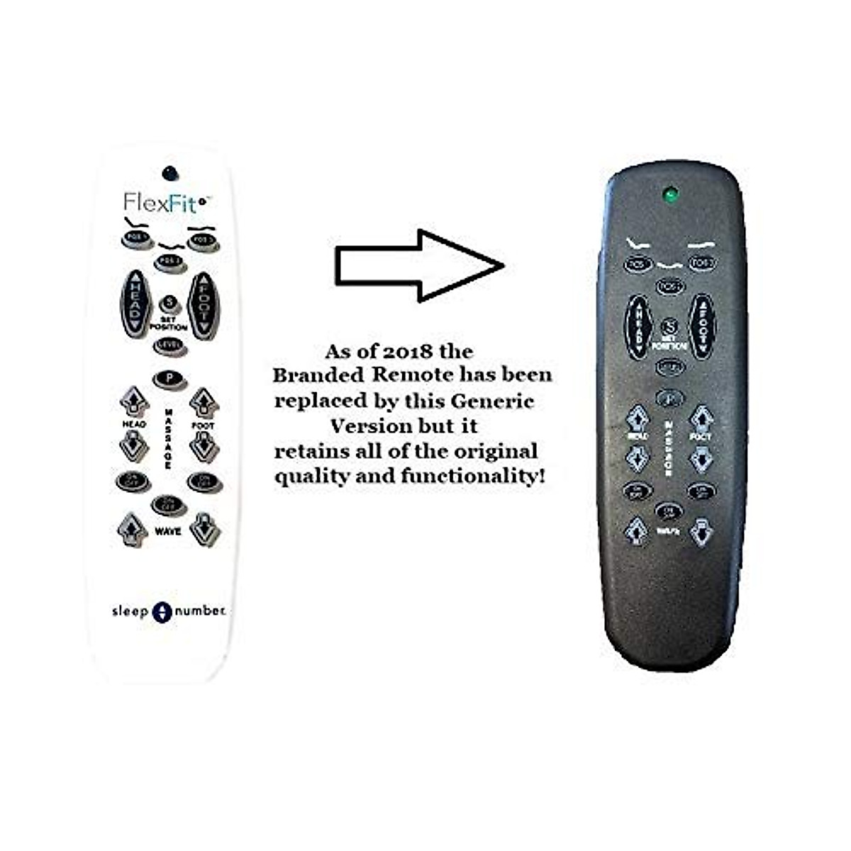 Leggett and Platt Raven New Gen Replacement Remote Control for Adjustable Bed