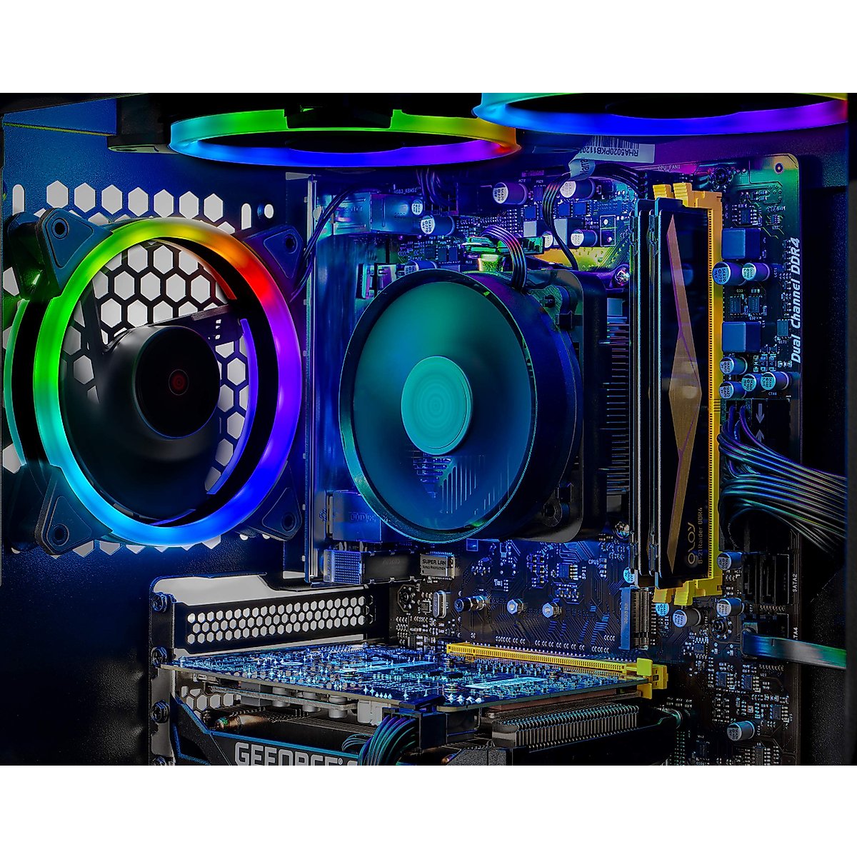 Skytech Gaming Shadow 3.0 Gaming Computer PC Desktop - Ryzen 5 3600 6-Core 3.6GHz, GTX 1660 Super 6G, 1TB SSD, 16GB DDR4 3000, AC WiFi, Windows 10 Home 64-bit, Black