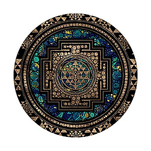 Sri Yantra - Sri Chakra PopSockets PopGrip: Swappable Grip for Phones & Tablets