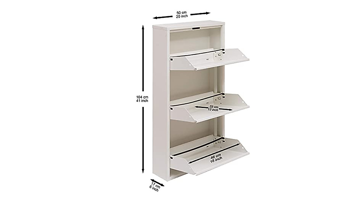 Mabel Home Modern 3 & 4 Drawer Shoe Cabinet - Stylish Storage Solution
