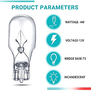 Riakrum T5 Landscape Light Bulbs 12 Volt 4 Watt Landscape Bulbs Low Voltage Landscape Lighting Bulb Malibu Bulbs Light Bulb for Replacement Outdoor Garden Deck Yard Landscape Lamp (20)