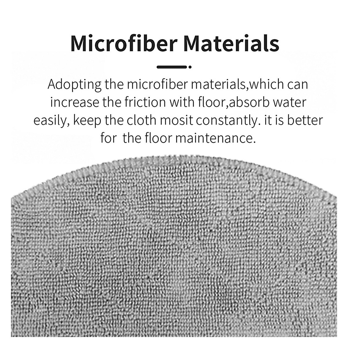 swacch 8PCS Washable Mop, Compatible with Laresar L6 Pro, Compatible with Airrobo T10+, Vacuum Replacement Floor Cloth Accessories