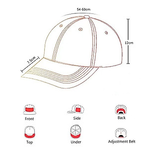 2PCS Parent-Child Hat Mother Child Daughter Son Baby Family Hat Retro Baseball Cap Snap Cap Mothers Day Black