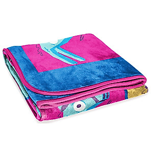 Fortnite Blue Llama Travel Blanket - Measures 40 x 50 inches, Bedding Features Warhol Design - Fade Resistant Super Soft Plush Fleece (Official Product)