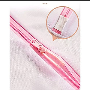 Set of 3 Mesh Laundry Bags-1 Large, 1 Medium & 1 Small Bags. Heavy Duty Fine Mesh Bag for Washing Machine, Laundry Bag for Travel, Lingerie, Sweater, Garment, Undergarment