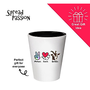 Goats Shot Glass, Goats Gift Idea, Gift for Goats Lover, Birthday Christmas Basket Gag Gift Idea