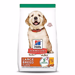 Hill's Science Diet Puppy, Large Breed Puppy Premium Nutrition, Dry Dog Food, Chicken & Brown Rice, 15.5 lb Bag