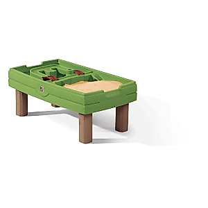 Step2 Naturally Playful Sand & Water Activity Center | Kids Sand & Water Table with Umbrella