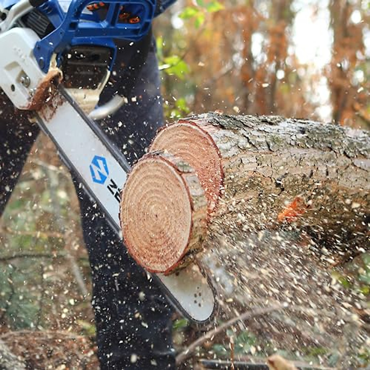 ZENTOP 18 Inch Chainsaw Chain, 3-Pack, 325" Pitch, 050" Gauge, 72 Drive Links, B1S-72DL, Fits Husqvarna 440, 445, Poulan 4600, 4620, and More