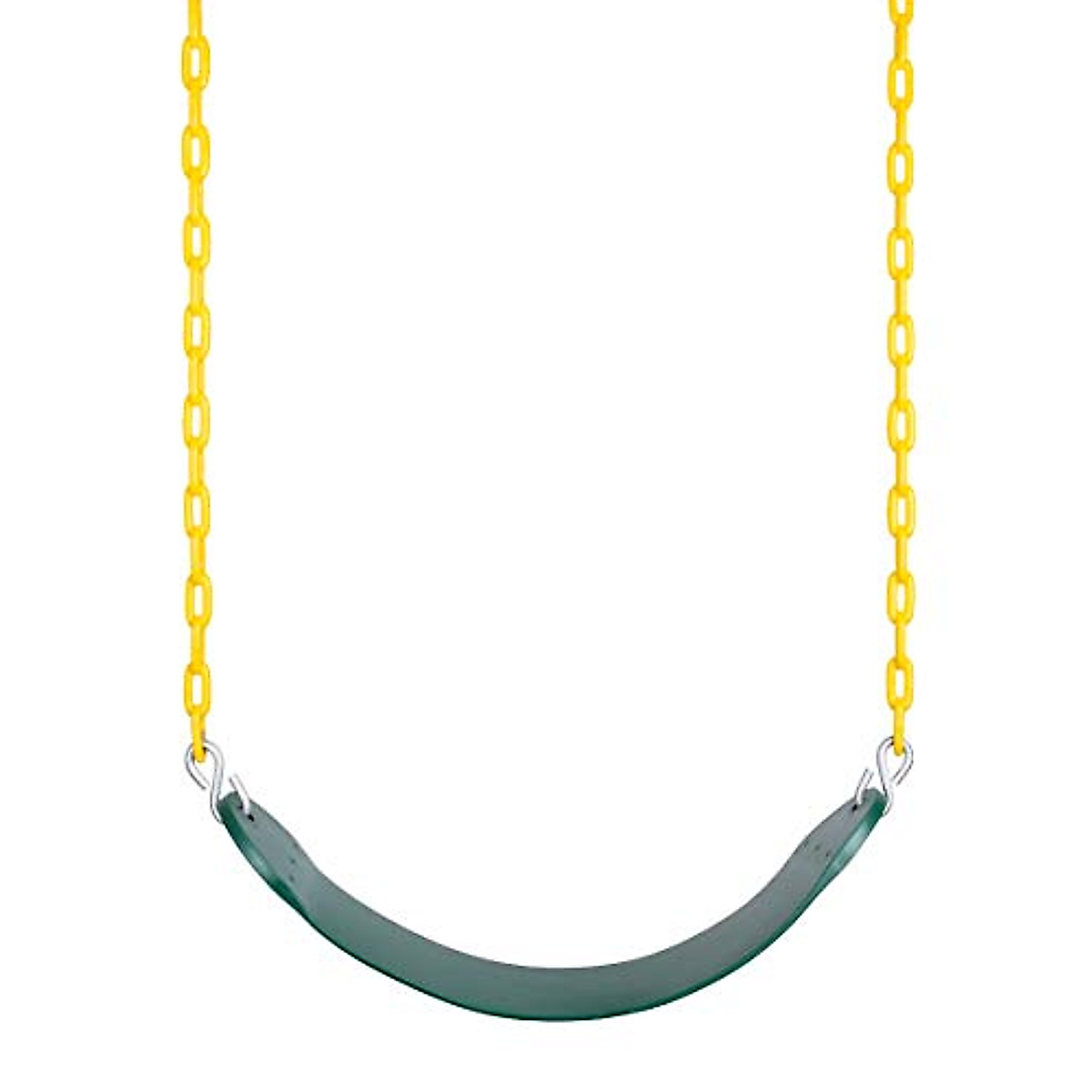 New Bounce Swing Seat - Swing Set Accessories for Outside, with Heavy Duty Rust-Proof Chain Coated in Thick Plastic for Safety and Comfort - Outdoor Replacement Swings for Kids and Adults (1 Pack)