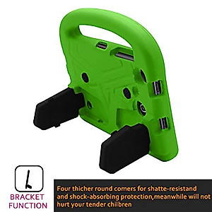 UGOcase 8 inch Kids Case for Samsung Galaxy Tab E 8.0 SM-T375/T377 & Tab A 8.0 2017 SM-T380/T385 & Tab A 8.0 2018 SM-T387 & Tab 4 8.0 SM-T330, Shockproof Handle Stand Child EVA Foam Case Cover, Green
