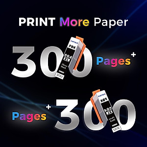 HOTCOLOR 564XL Photo Black Ink Cartridge Replacement for HP564XL Ink Cartridges for hp 564xl inkCB322WN for HP Photosmart 7520 c309g 7510 7525 b210e Printer(3 Small/Thin PBK, 3Pack)