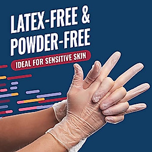 Reli. Vinyl Gloves, Medium | 200 Pack | S,M,L,XL Available | Medium Vinyl Gloves, Disposable | Latex Free Gloves/Powder Free | Disposable Gloves for Hand Protection | Ambidextrous (M)