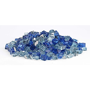 American Fireglass 1/2" Bora Reflective Fire Glass, 20 lb. Bag