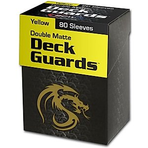 BCW 80 Deck Guard Double Matte Sleeves - Yellow