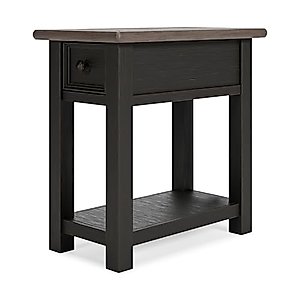 Signature Design by Ashley Tyler Creek Chair Side End Table, Light Brown & Whitewash