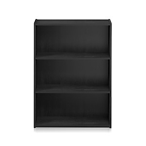 Furinno Pasir 3-Tier Open Shelf Bookcase, Americano