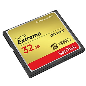 SanDisk Extreme 32GB Compact Flash Memory Card UDMA 7 Speed Up To 120MB/s- SDCFXS-032G-X46