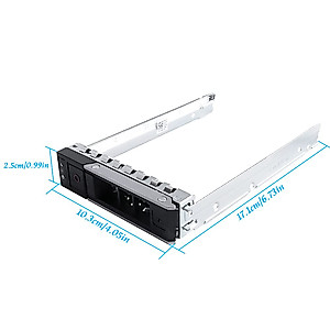 3.5" inch X7K8W 0X7K8W SAS SATA Hard Drive HDD Tray Caddy Compatible with Dell 14th Gen 14 G14 R640 R740 R740xd R840 R940 R440 R540 PowerEdge Server (1PCS 3.5" HDD Tray+2.5" Conversion Bracket)