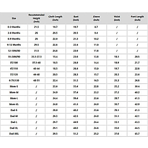 PopReal Christmas Pajamas for Family, Matching Family Christmas PJs Sets Blue Elk Tree Printed Top Sleepwear