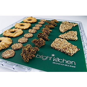 3 Silicone Non Stick Sheets Compatible With Ivation & Compatible With Gourmia Compatible with ChefWave Dehydrator 6-Tray fruit roll up crackers Teflon-Free