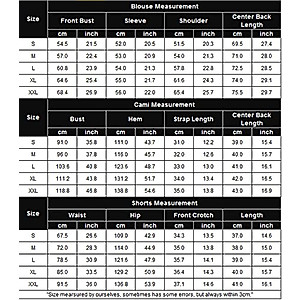 Zeagoo 3 Piece Linen Shorts Set for Women Dressy Casual Shirts Long Sleeve Summer Adjustable Spaghetti Strap Tanks