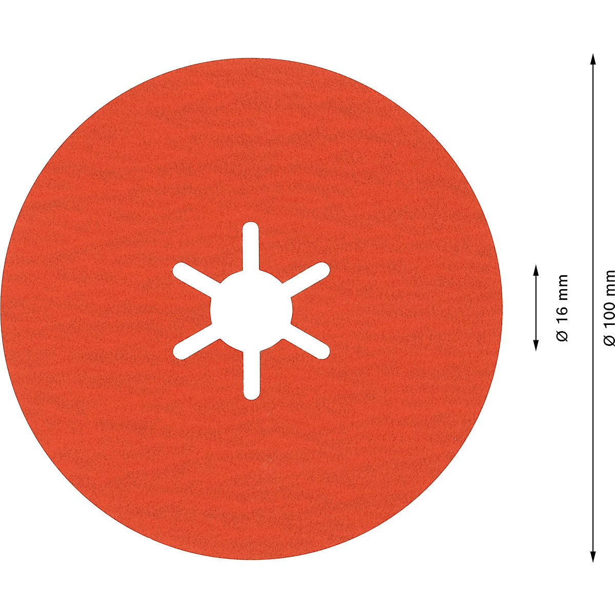 Bosch Professional 2608621819 25-Piece Prisma Ceramic Fibre Sanding Disc R782 (Metal and Stainless Steel, Ø 100 mm, grit G120, Accessories for Angle Grinders)