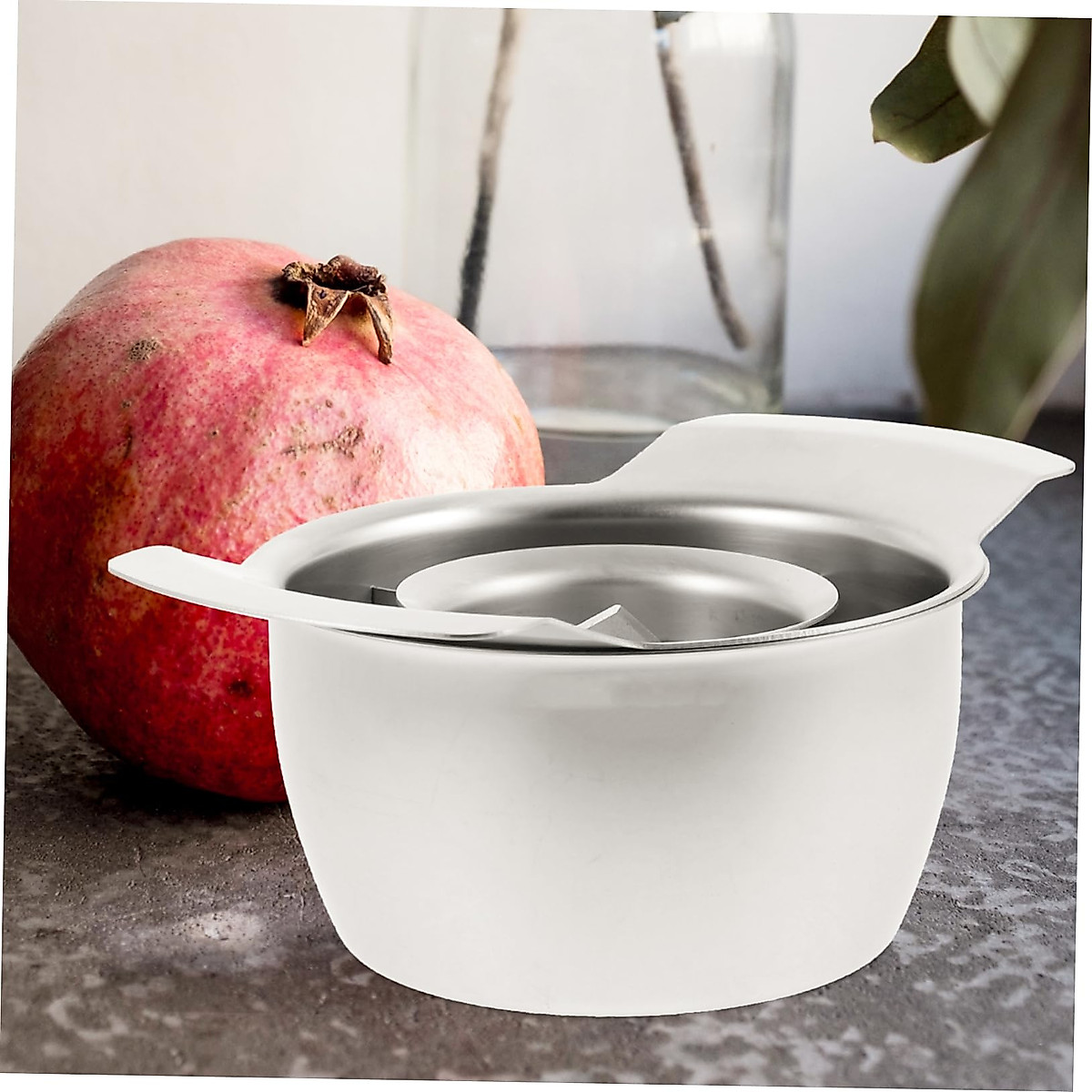 UPKOCH Pomegranate Peeler Pomegranate Arils Removal Tool Pomegranate Deseeder Peeling Tool Fruit Pomegranate Juicer with Bowl and Wooden Hammer