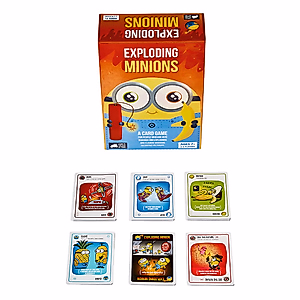 Exploding Minions by Exploding Kittens - A Russian Roulette Card Game, Easy Family-Friendly Party Games - for Kids, Teens & Adults - 2-5 Players