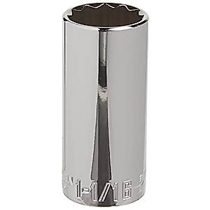 CRAFTSMAN Deep Socket, SAE, 1/2-Inch Drive, 1-1/16-Inch, 12-Point (CMMT47532)