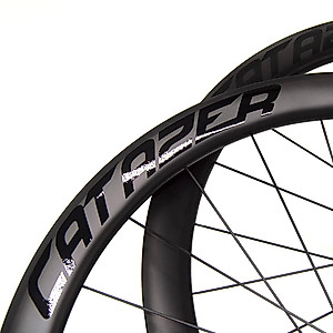 catazer Carbon Gravel Wheels 700C Road Disc Brake Wheelset 45x28mm Clincher Tubeless Ready Ratchet hub XDR Thru Axle 12x100mm 12x142mm Center Lock