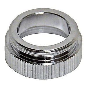 Danco 10526 Female/Male Faucet Aerator Adapter, 55/64"-27M x 13/16"-27F Female, Chrome