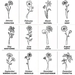 Disc Us Custom Leather Jewelry Box, Personalized Jewelry Travel Case, Customized Jewelry Organizer Box with Name and Birth Flower Month, Mom Birthday Gifts for Women (Champagne)