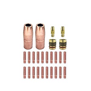 MIG Gun Kit Fits Miller M-25 Tip Nozzle 200258 Adapter Diffuser 023 030 035 045 (.035" KIT)