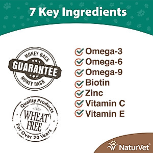 NaturVet – Skin & Coat Plus Omegas for Cats – 60 Soft Chews | Supports Healthy Skin & Glossy Coat | & VitaPet Senior Daily Vitamins for Cats, Formulated to Provide Essential Minerals, 90 g, 60 Count