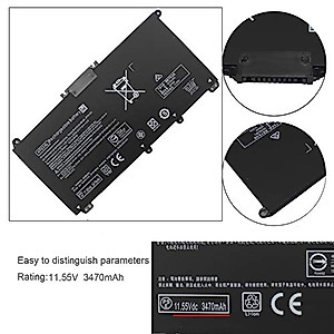 HT03XL L11119-855 Battery for HP Pavilion 14-CF 14-DK 15-CW 15-CR 15-DB 17-by 15-cs0xxx 15-da0xxx Series 14-dk1013dx 14-dq0011dx 15-cs1065cl 15-db0011dx 15-da012dx 15-da0014dx 17-by0053cl
